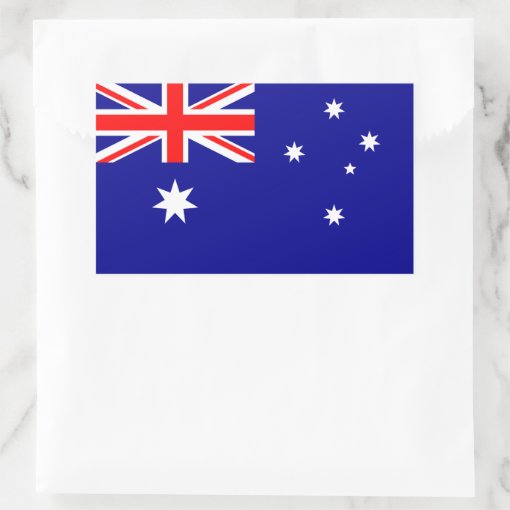 Australia/Australian Flag Rectangular Sticker | Zazzle