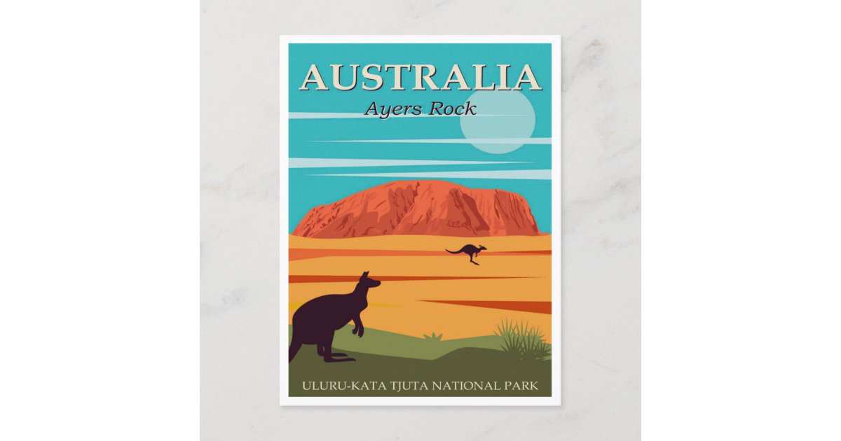 Australia Ayers Rock, Uluru-Kata Tjuta National Postcard | Zazzle