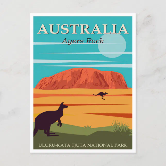 Australia Ayers Rock, Uluru-Kata Tjuta National Postcard | Zazzle