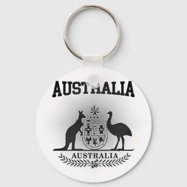 Australia Coat of Arms Keychain | Zazzle