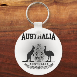 Australia Coat of Arms Keychain | Zazzle