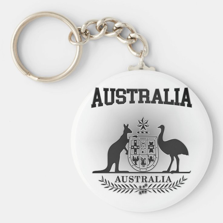 Australia Coat of Arms Keychain | Zazzle