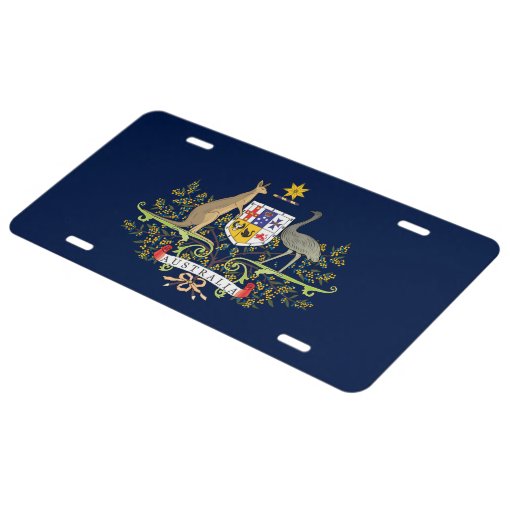 Australia Coat of Arms License Plate | Zazzle