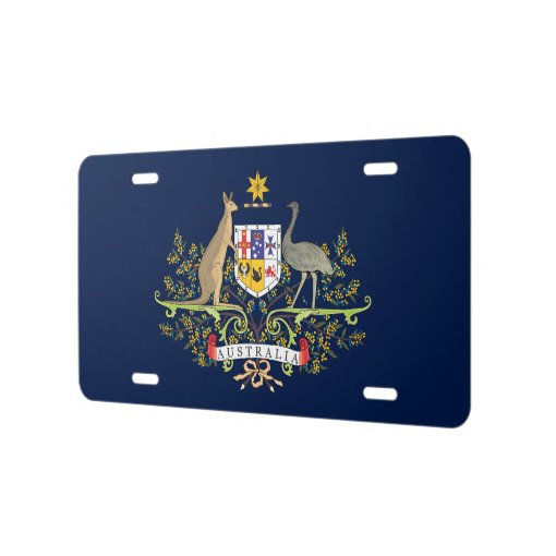 Australia Coat of Arms License Plate | Zazzle