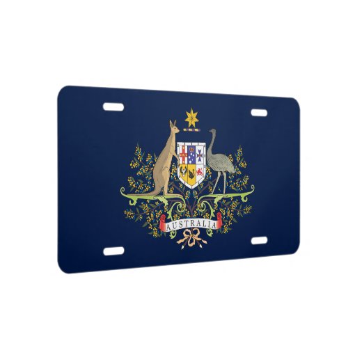Australia Coat of Arms License Plate | Zazzle