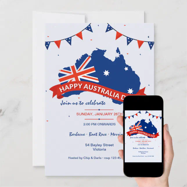 Australia Day Party Invitation | Zazzle