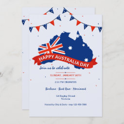 Australia Day Party Invitation | Zazzle
