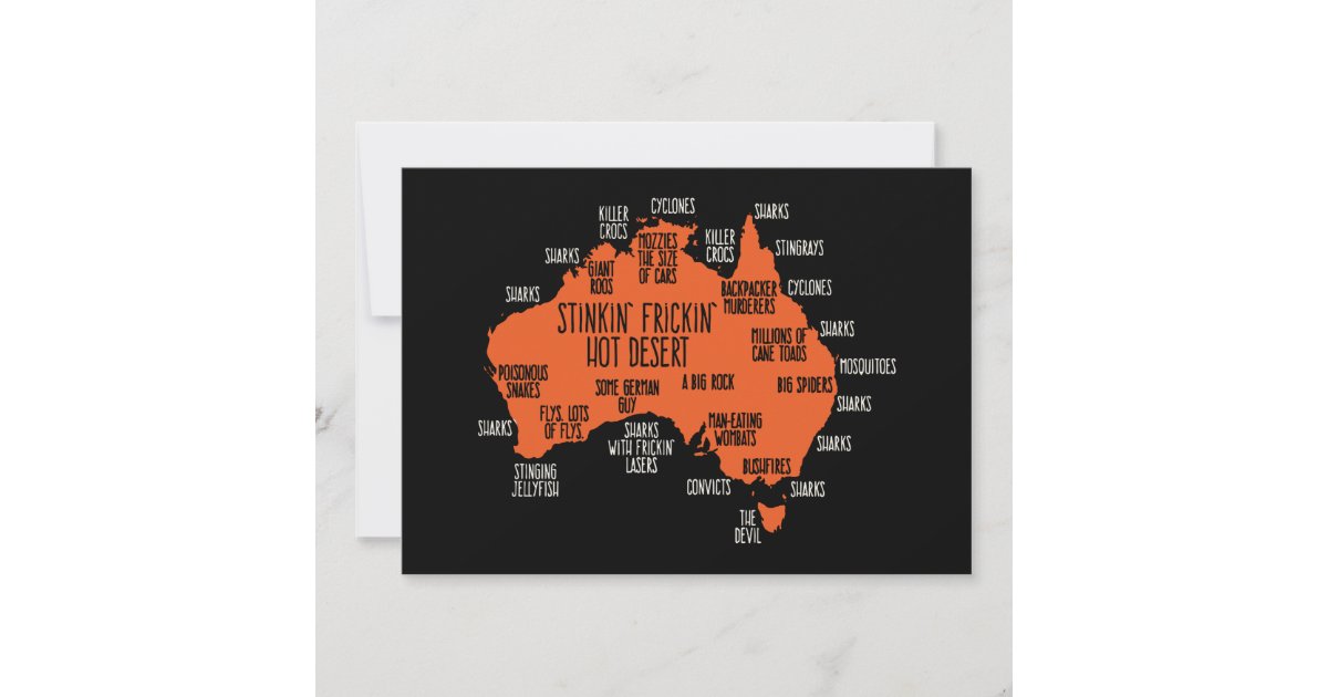 Australia Explained Mens Funny Birthday T-Shirts Card | Zazzle