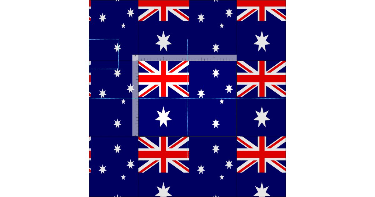 Australia Flag Custom Fabric | Zazzle