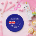 Australia flag & G'day Mate, party, sports /rugby Paper Plates | Zazzle