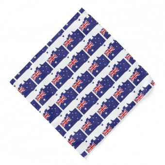 AUSTRALIA Flag Map Bandana | Zazzle