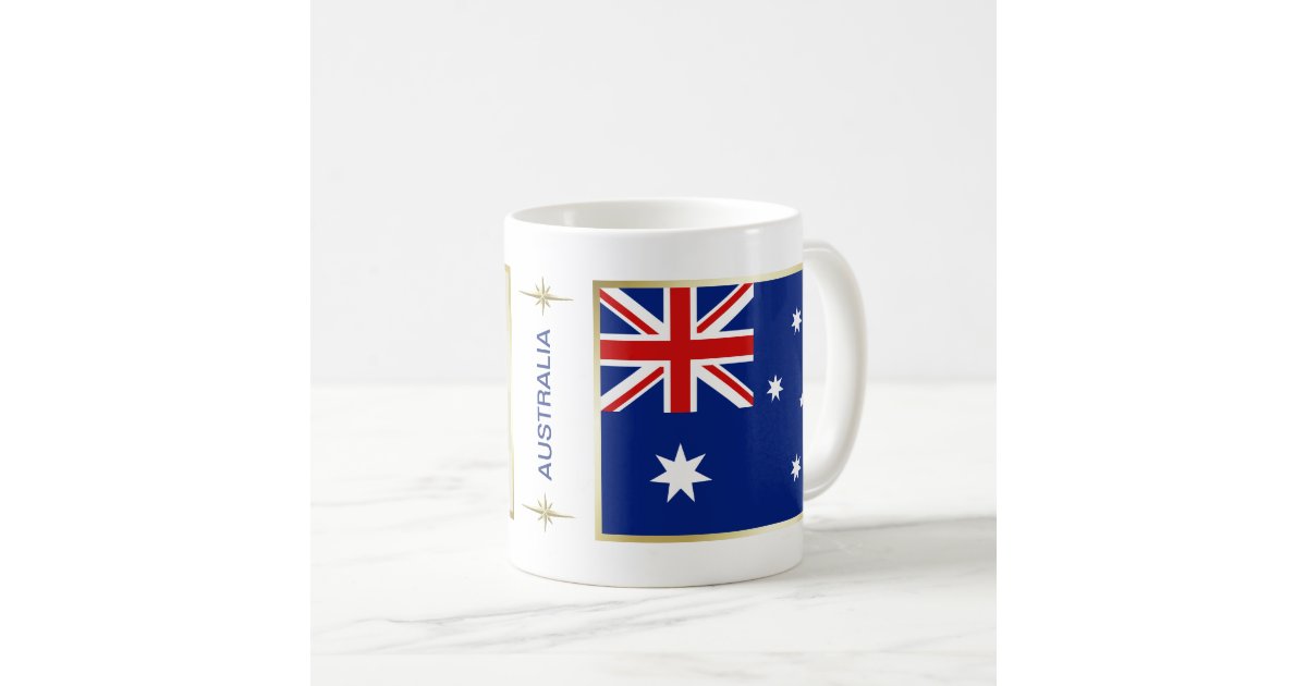 Australia Flag + Map Mug | Zazzle