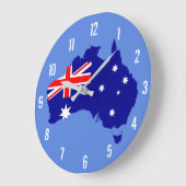Australia Flag Map Wall Clock | Zazzle