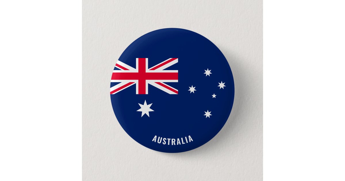 Australia Flag Patriotic Button | Zazzle