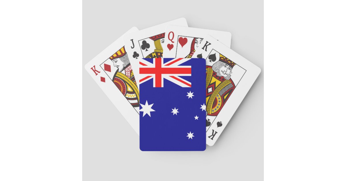 Australia Flag Poker Cards | Zazzle