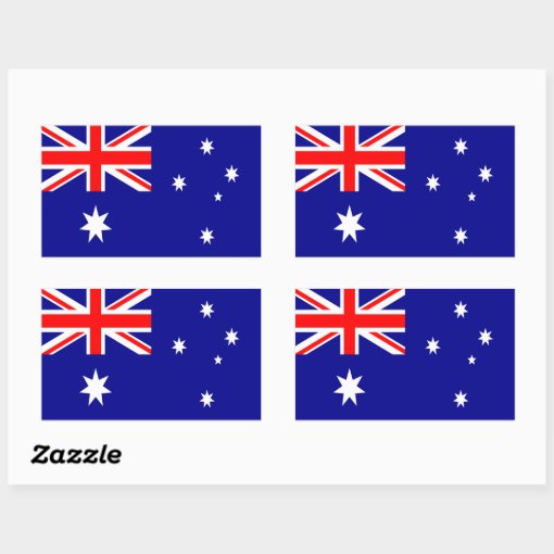 Australia Flag Rectangle Sticker | Zazzle