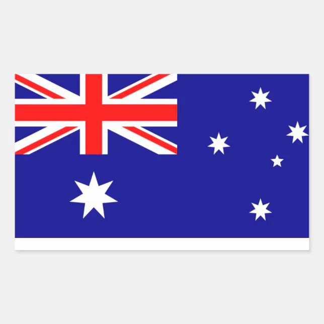 Australia flag rectangular sticker | Zazzle