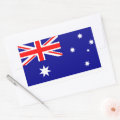 Australia flag rectangular sticker | Zazzle