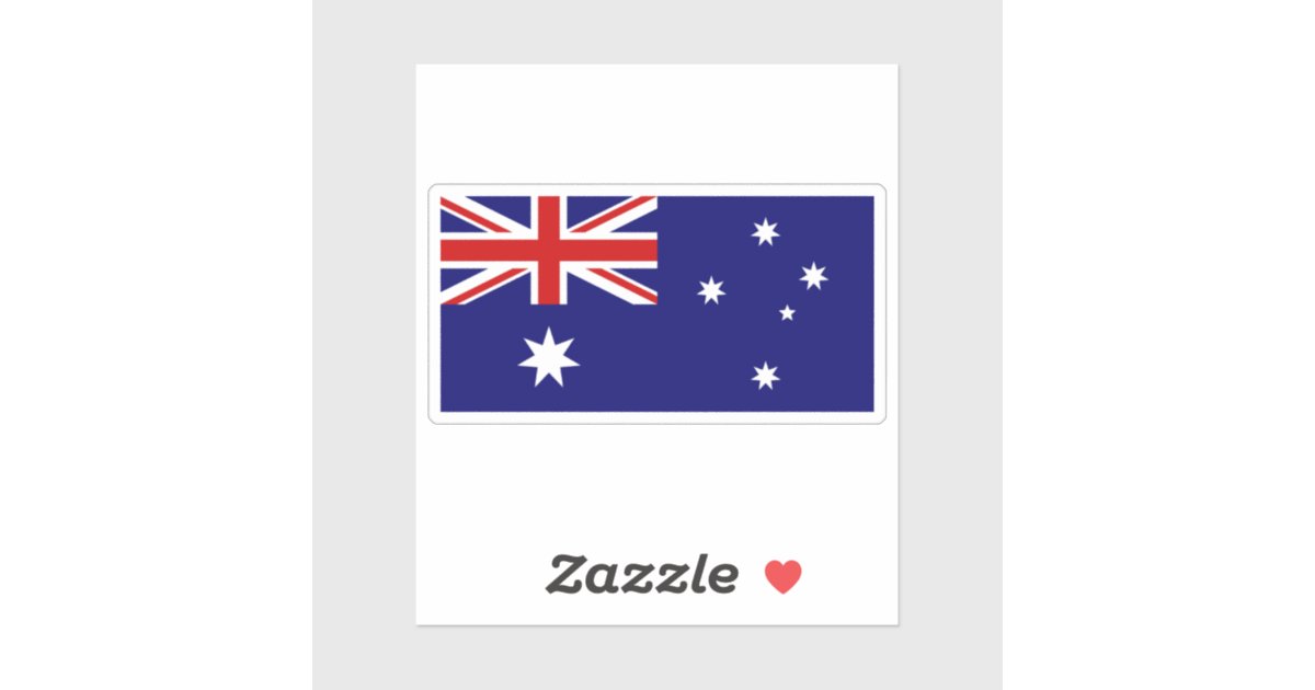 Australia Flag Sticker | Zazzle