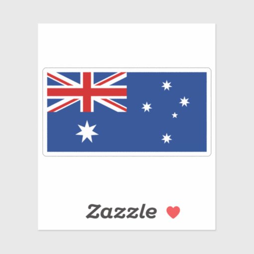 Australia flag sticker | Zazzle