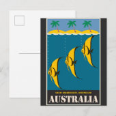 Australia Great Barrier Reef Vintage Travel Postcard | Zazzle