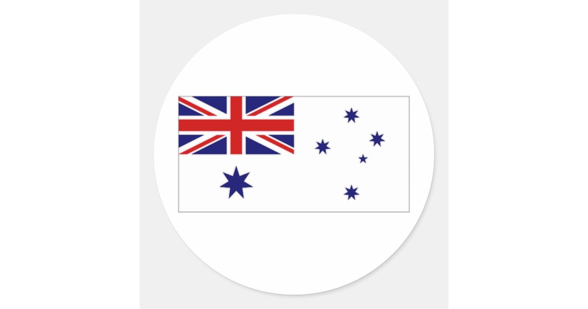 Australia Naval Ensign Classic Round Sticker | Zazzle