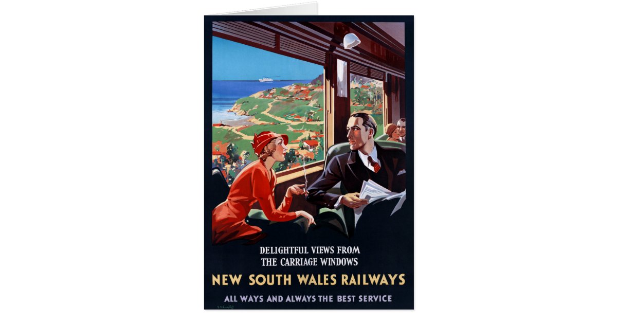 Australia New South Wales Restored Vintage Poster | Zazzle