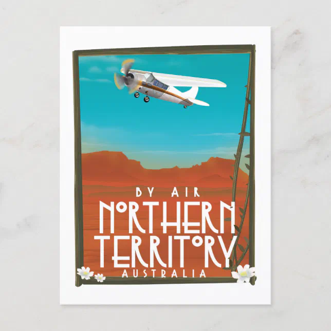 Australia Northern Territory Travel poster Postcard | Zazzle