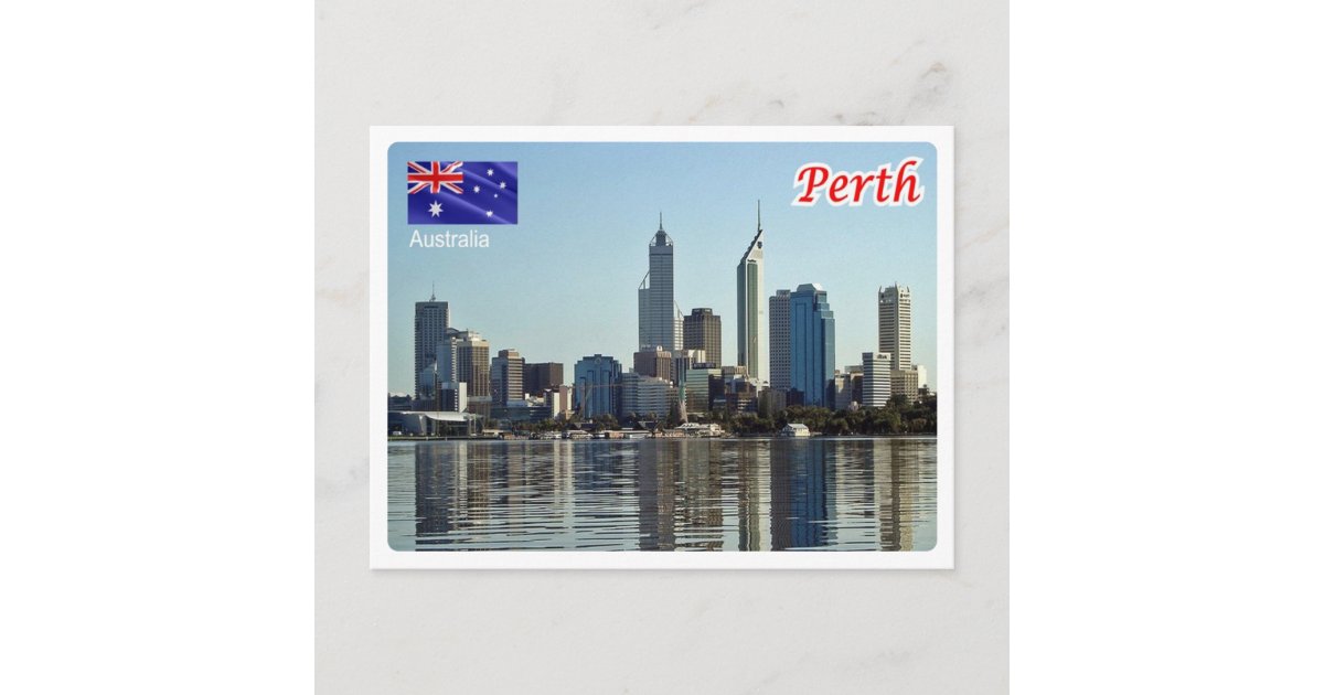 Australia - Perth - Skyline - Postcard | Zazzle