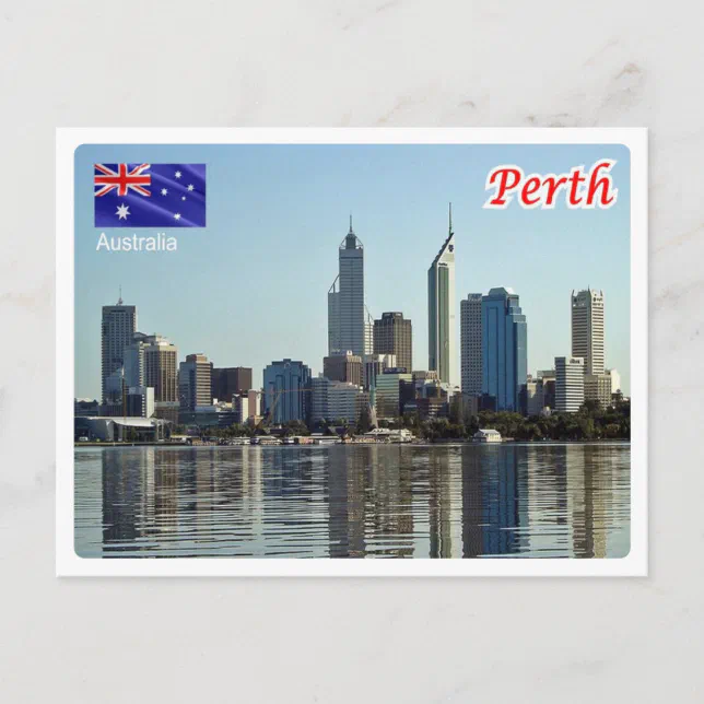 Australia - Perth - Skyline - Postcard | Zazzle
