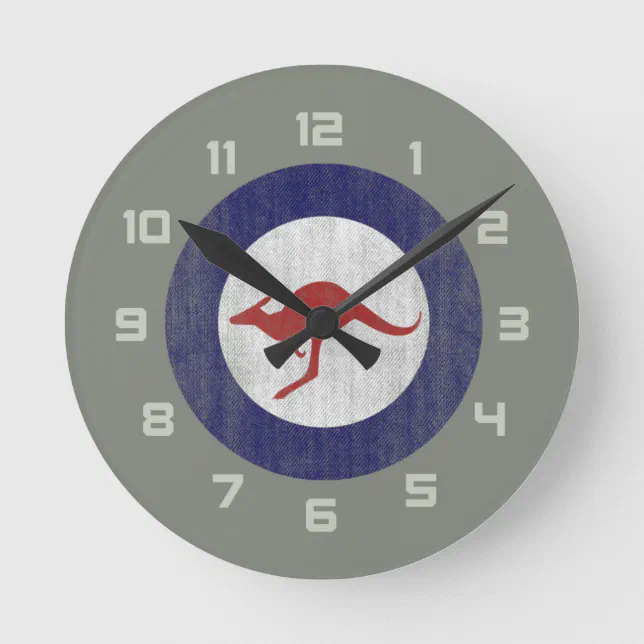 Australia roundel round clock | Zazzle