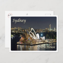 Australia - Sydney - Opera House - Postcard | Zazzle