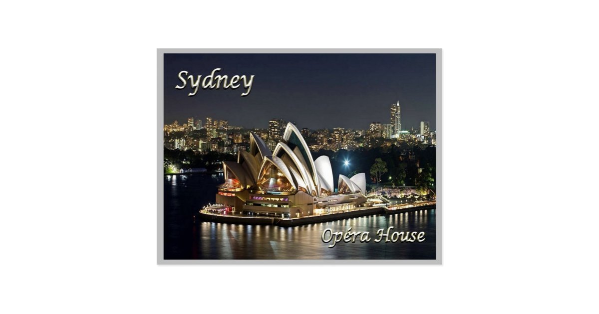 Australia - Sydney - Opera House - Postcard | Zazzle.com