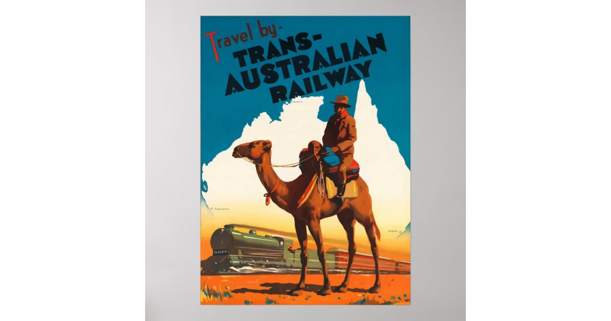 Australia -Trans Australian Railway Poster | Zazzle