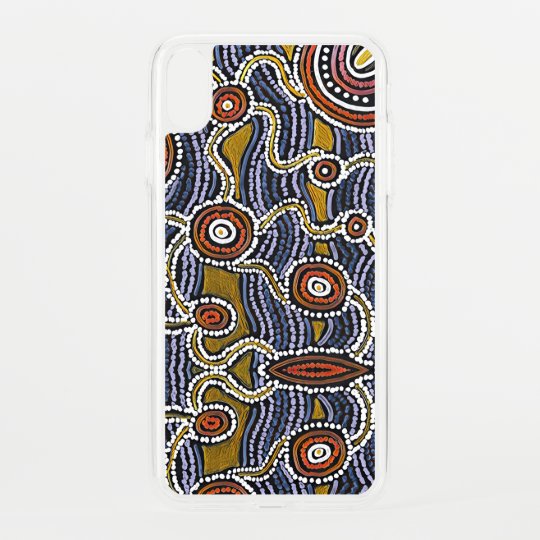 Australian Aboriginal art, black, golden Uncommon iPhone Case | Zazzle.com
