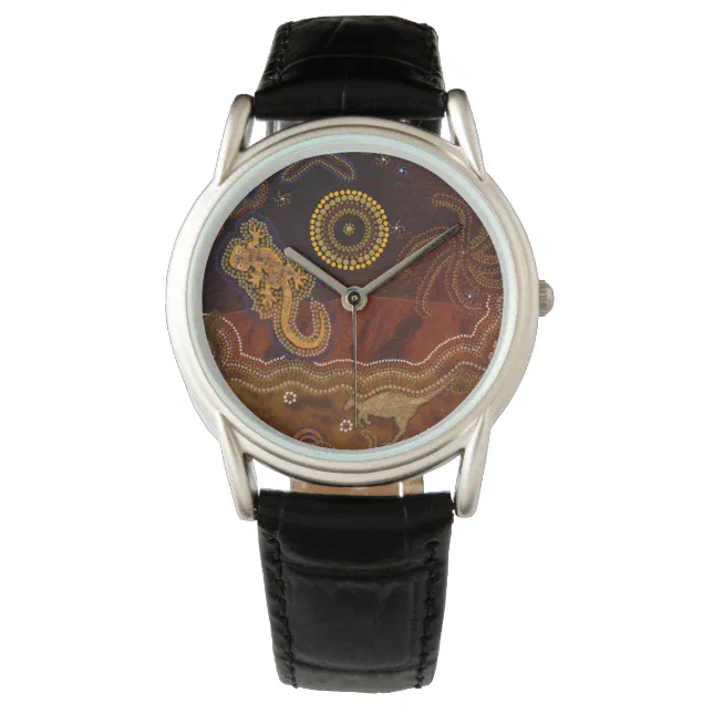 Australian Aboriginal Desert Outback themed Art II Watch | Zazzle