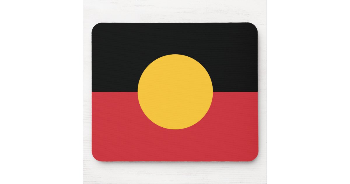 Australian Aboriginal flag Mouse Pad | Zazzle
