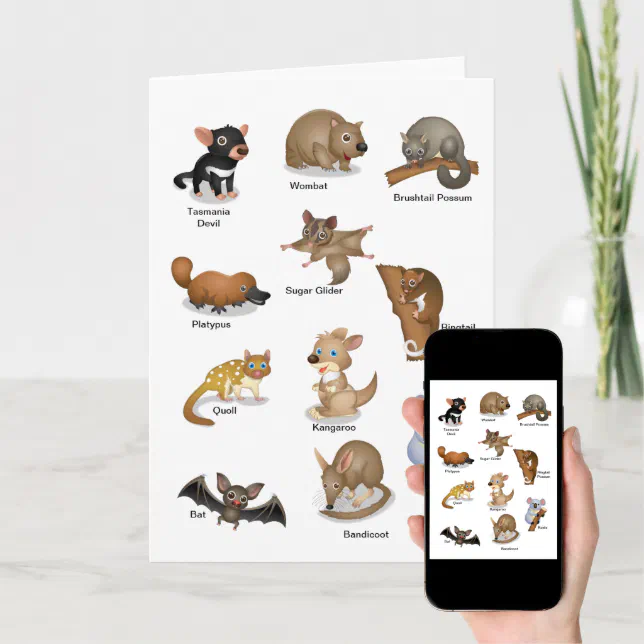 Australian Animal Greeting Card | Zazzle