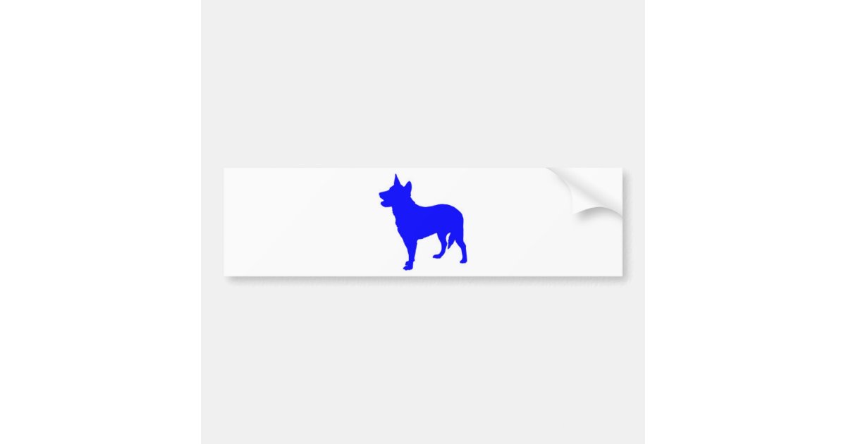 Australian Blue Heeler Bumper Sticker | Zazzle