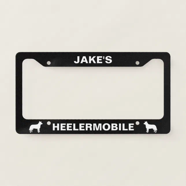 Australian Cattle Dog | Heelermobile Custom License Plate Frame | Zazzle