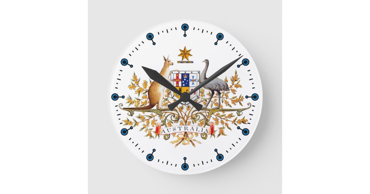 Australian Coat of Arms Clock | Zazzle