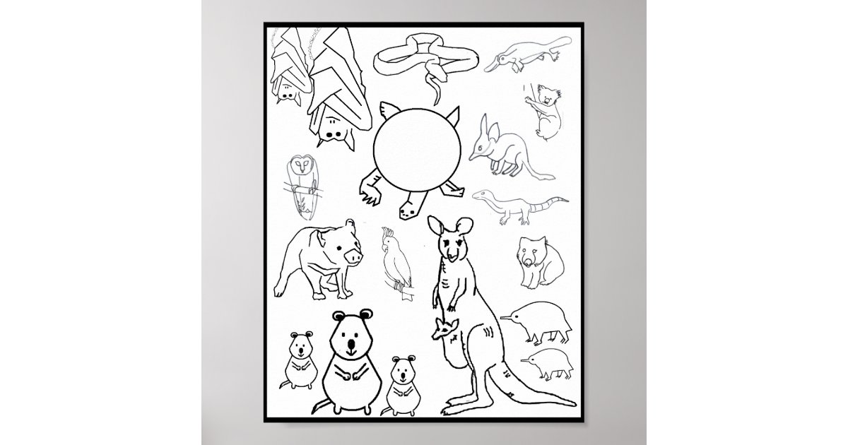 Australian Endangered Animals, Poster | Zazzle