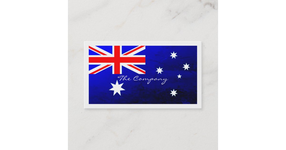 Australian Flag, Australia Business Card | Zazzle