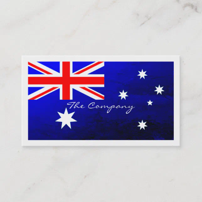 Australian Flag, Australia Business Card | Zazzle