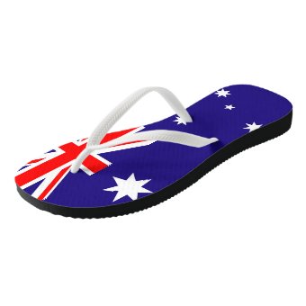 Australian flag beach flip flops for men and women | Zazzle