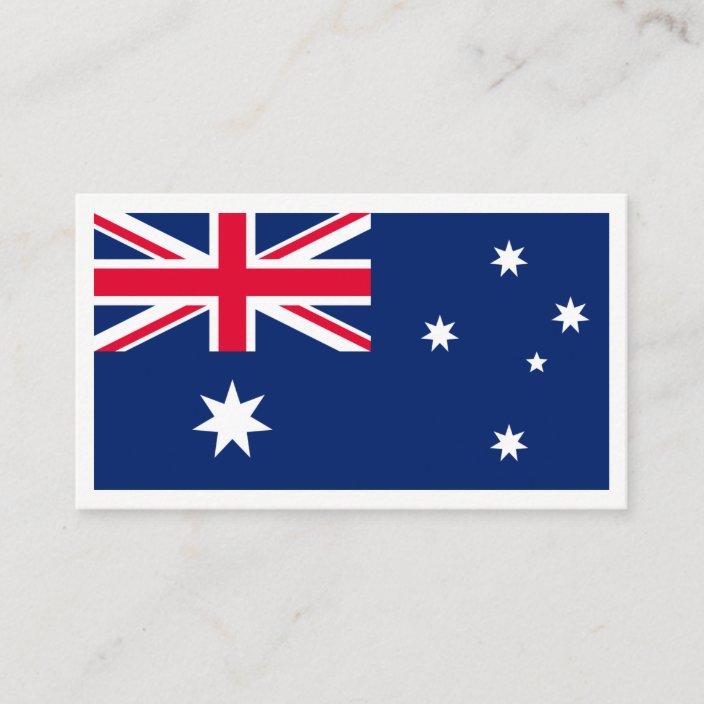Australian Flag, Flag of Australia Business Card | Zazzle