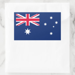 Australian Flag, Flag of Australia Rectangular Sticker | Zazzle