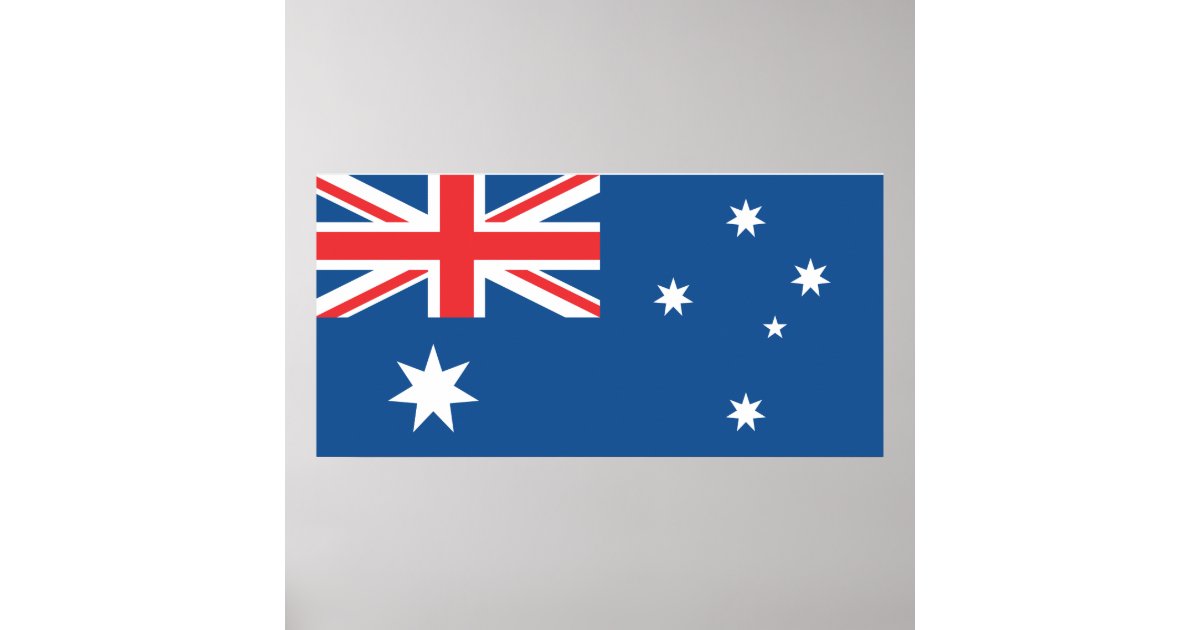 Australian flag poster | Zazzle