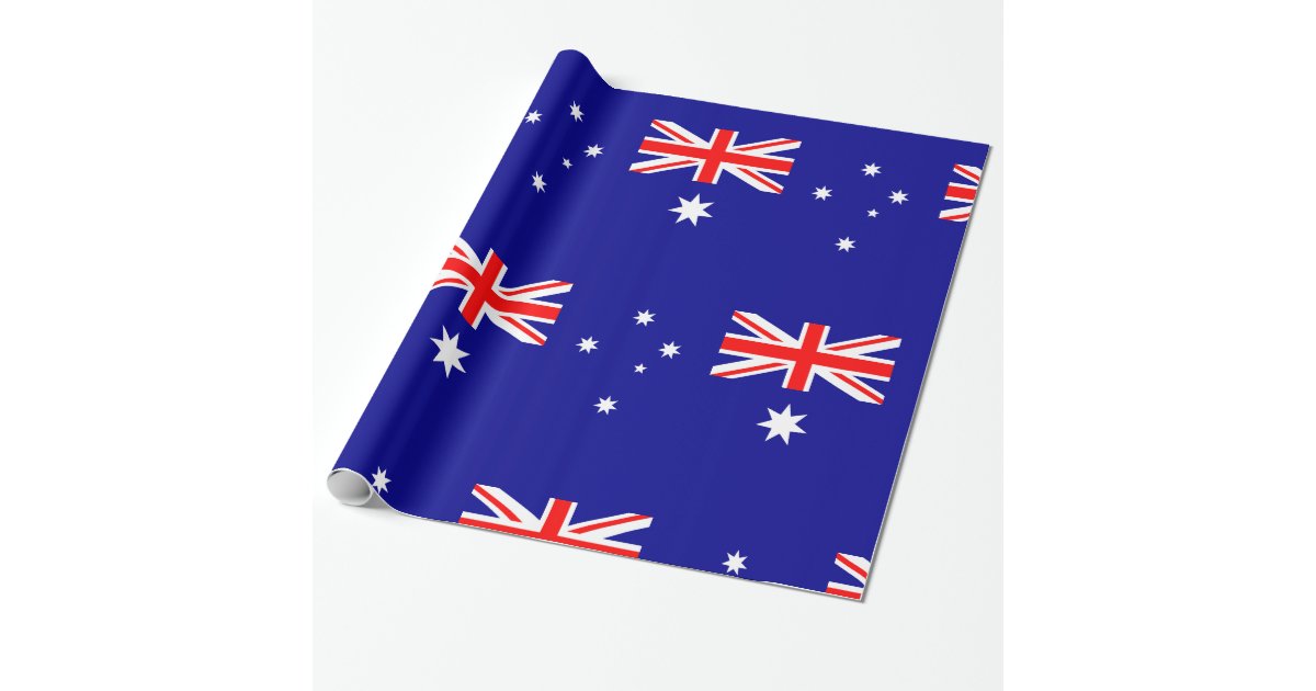 Australian Flag Wrapping Paper | Zazzle