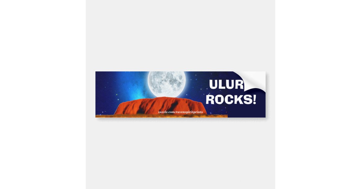 AUSTRALIAN OUTBACK ULURU Bumper sticker | Zazzle